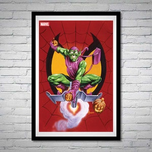 The Green Goblin Masterpiece Card Poster Norman Osborn - Etsy