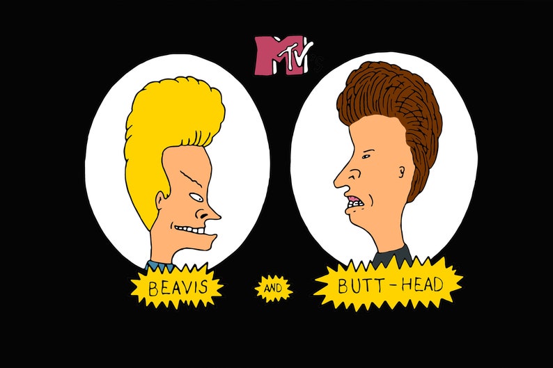 Beavis and Butt-head TV Show Poster - Etsy
