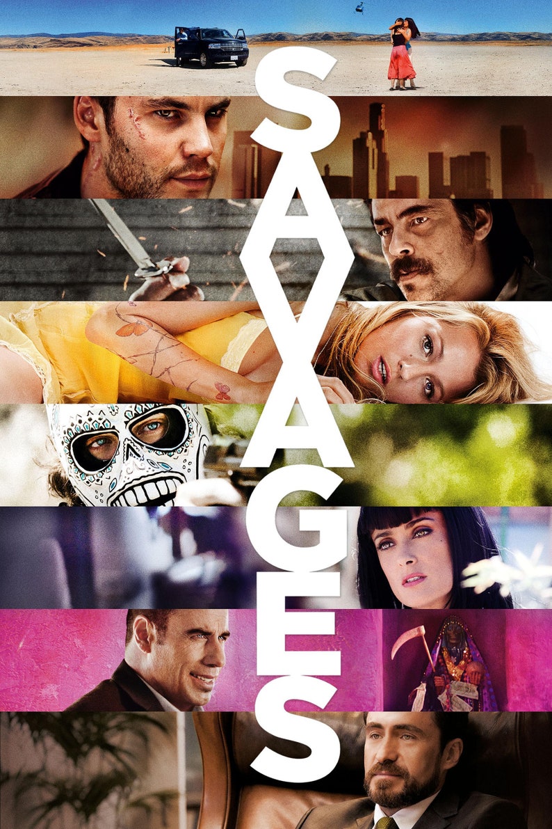 Savages Movie Horizontal Poster Blake Lively Salma Hayek John Travolta ...