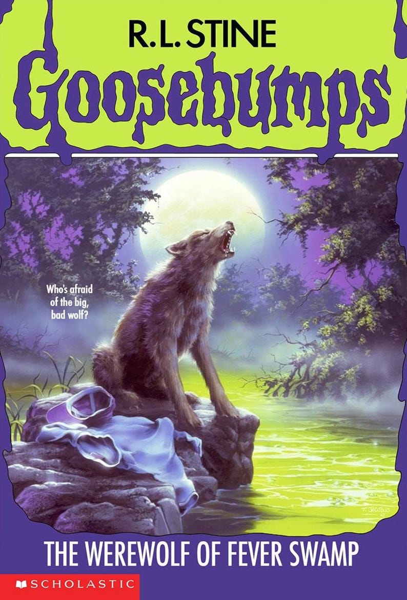Goosebumps the Werewolf of Fever Swamp Book Cover Poster Art - Etsy