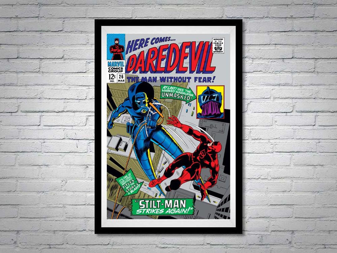 Daredevil the Man Without Fear Comic Book Poster Issue 26 Stilt-man ...