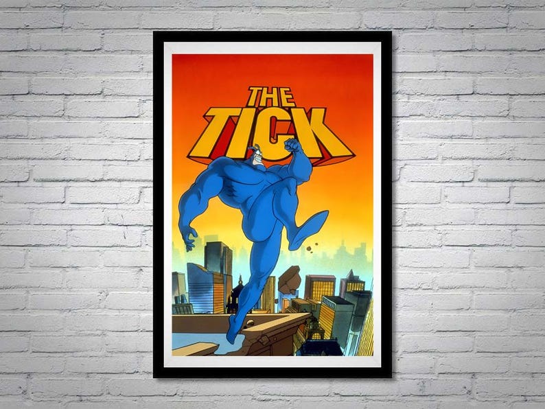 The Tick Superhero Cartoon TV Series Poster - Etsy