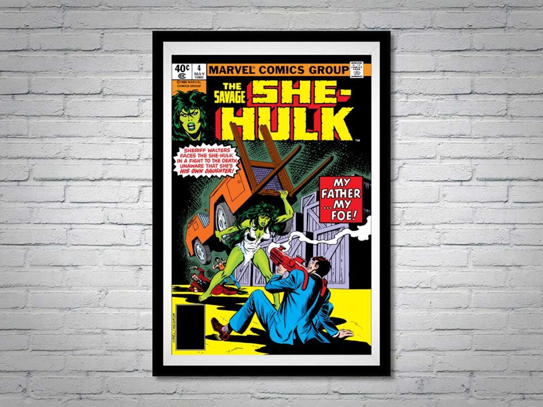 The Savage She-hulk Issue 4 Comic Book Poster - Etsy