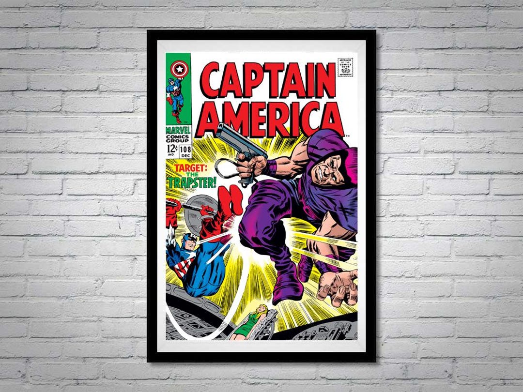 Captain America Issue 108 Comic Book Poster the Trapster - Etsy