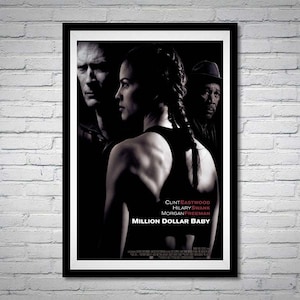 Million Dollar Baby Movie Poster Clint Eastwood Hilary Swank - Etsy