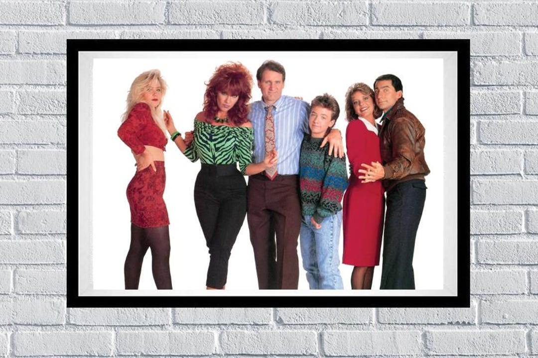 Married With Children Cast Poster Al Bundy Peggy Kelly Bud Marcy Steve ...