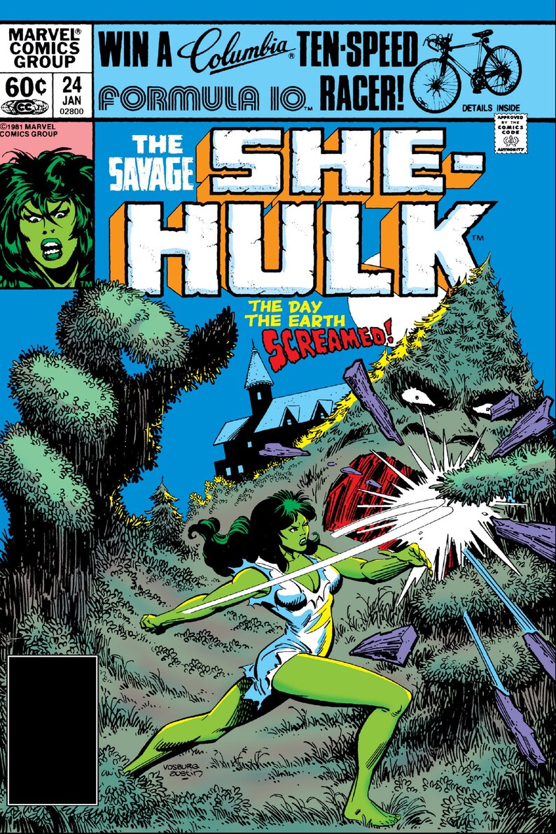 The Savage She-hulk Issue 24 Comic Book Poster the Day the Earth ...