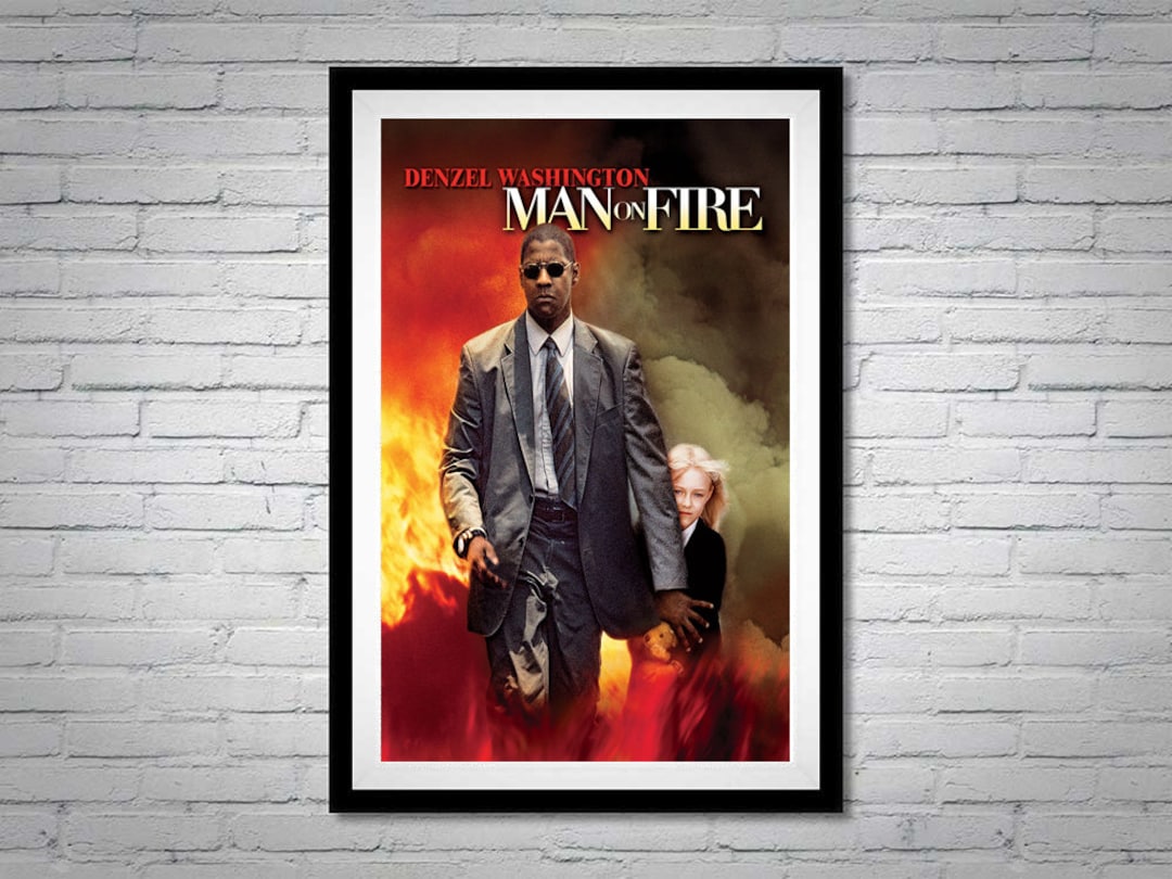 Man on Fire Movie Poster Denzel Washington - Etsy