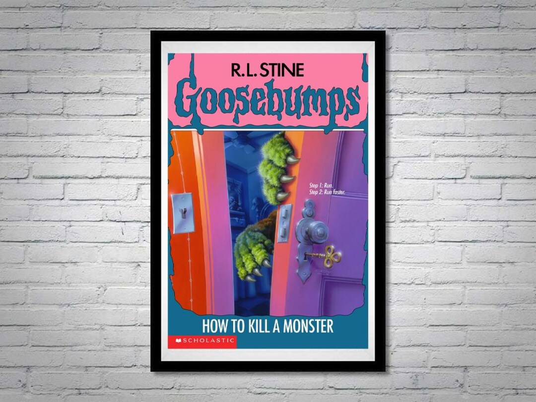 Goosebumps How to Kill a Monster Book Cover Poster Art - Etsy