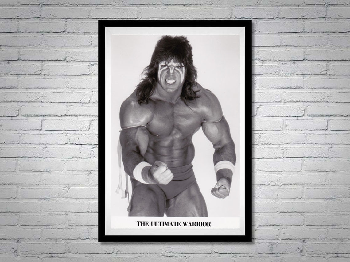 Ultimate Warrior Vintage Wrestler Poster - Etsy