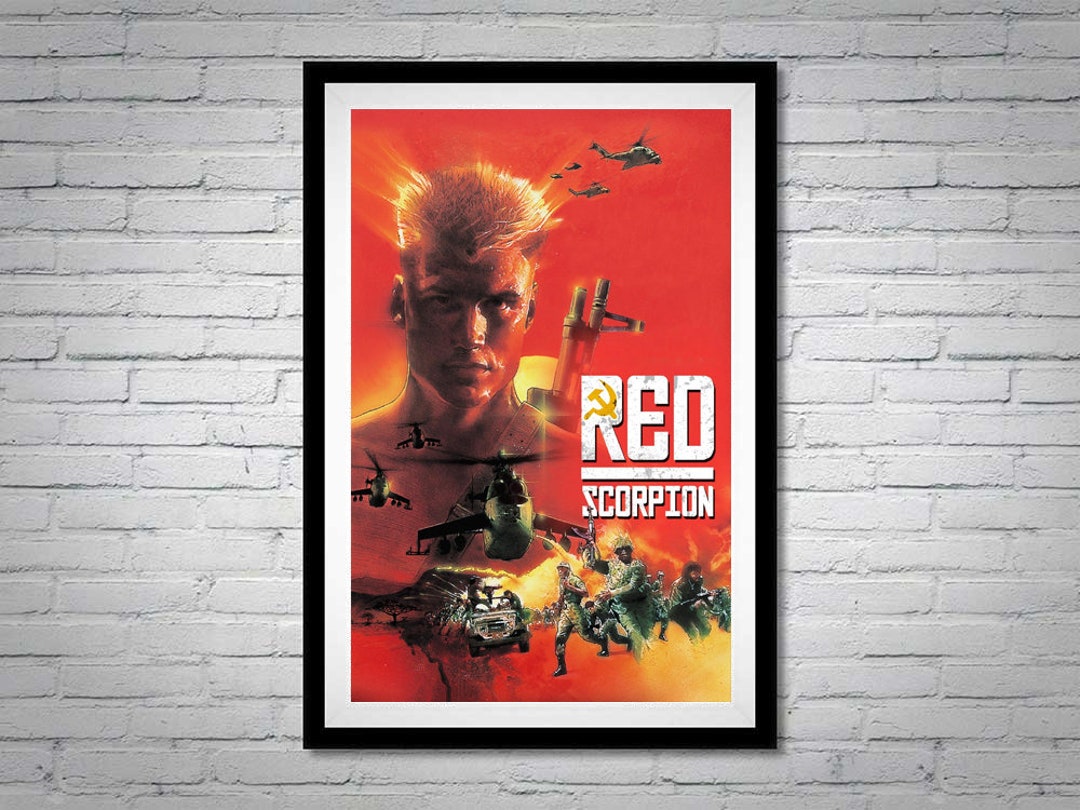 Red Scorpion Movie Poster Dolph Lundgren - Etsy