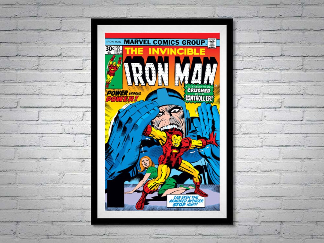 The Invincible Iron Man Comic Book Poster Issue 90 Controller - Etsy