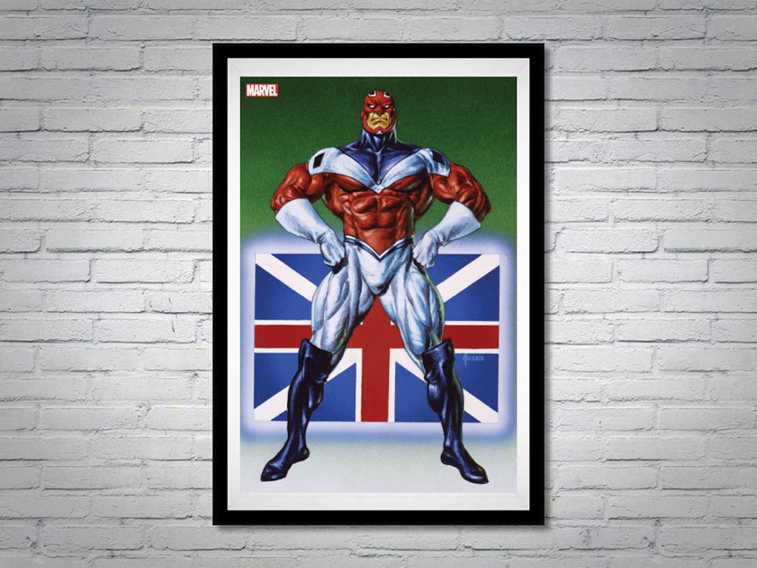 Captain Britain Brian Braddock Masterpiece Card Poster - Etsy