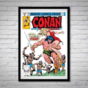 Conan the Barbarian Comic Book Poster Issue 107 Devourers of Darfar - Etsy
