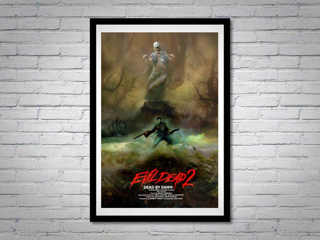 Evil Dead 2 Bruce Campbell Movie Poster Ted Raimi Dan Hicks - Etsy