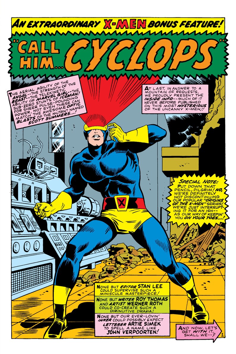 Call Him Cyclops Comic Book Page Poster Scott Summers - Etsy