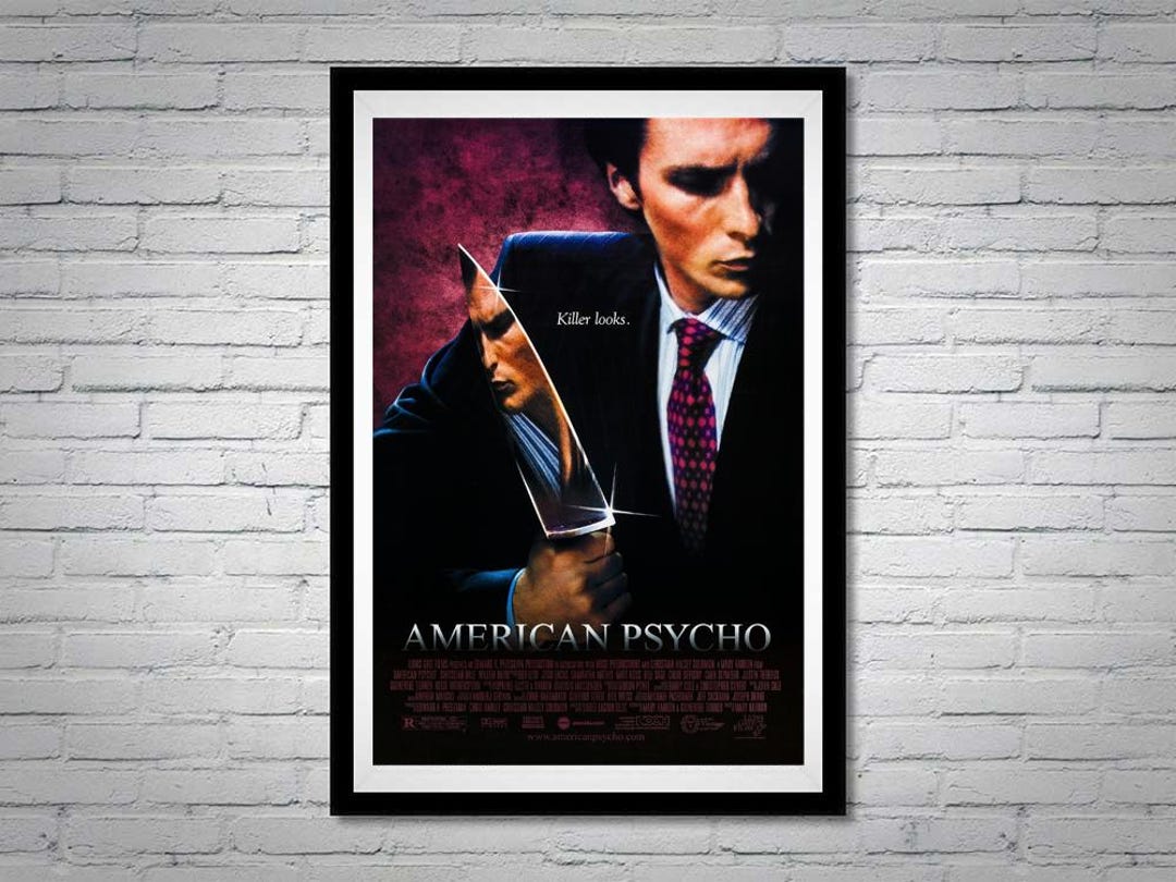 American Psycho Movie Poster Christian Bale Jared Leto Willem Dafoe - Etsy