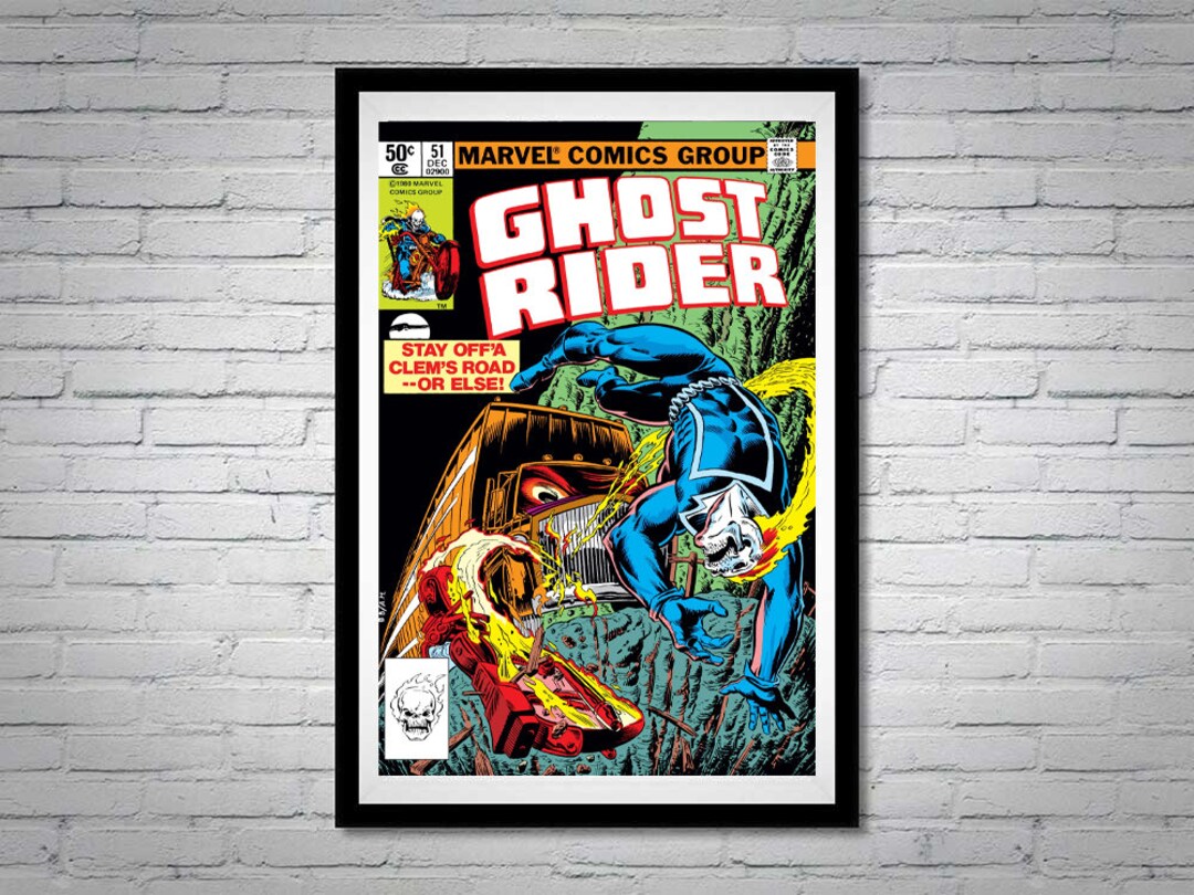 Ghost Rider Issue 51 Comic Book Poster Stay off Clem's Road - Etsy
