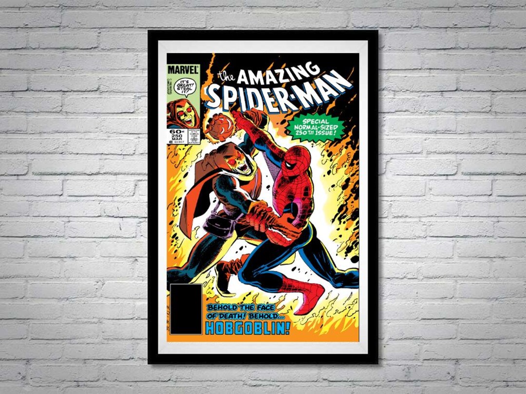 The Amazing Spider-man Issue 250 Comic Book Poster Hobgoblin Flames - Etsy