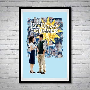 500 Days of Summer Movie Poster Tom Hansen and Summer Finn - Etsy