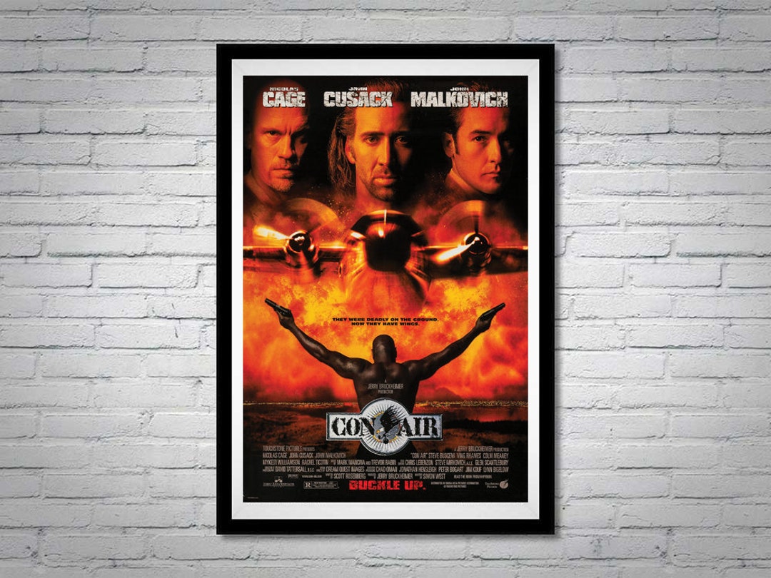 Con Air Movie Poster Nicolas Cage John Cusack John Malkovich - Etsy