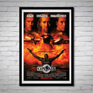 Con Air Movie Poster Nicolas Cage John Cusack John Malkovich - Etsy