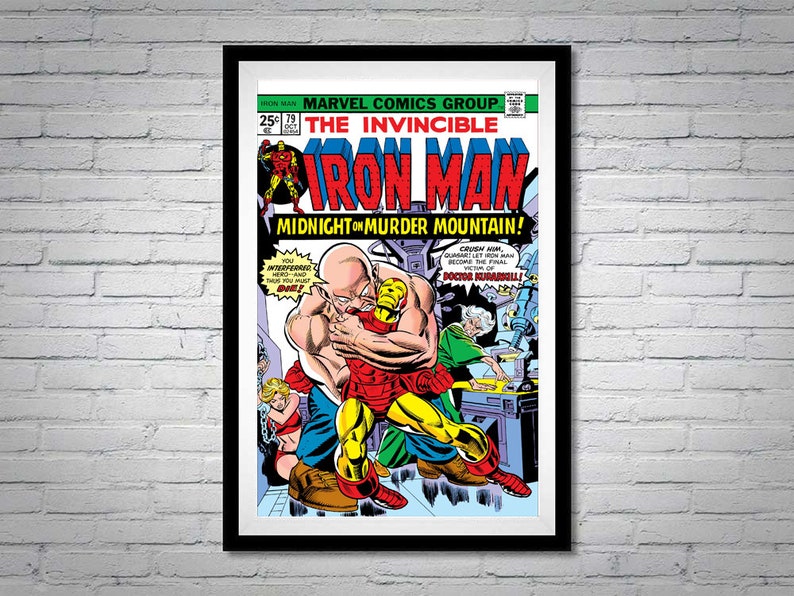 The Invincible Iron Man Issue 79 Comic Book Poster Dr Kurarkill - Etsy