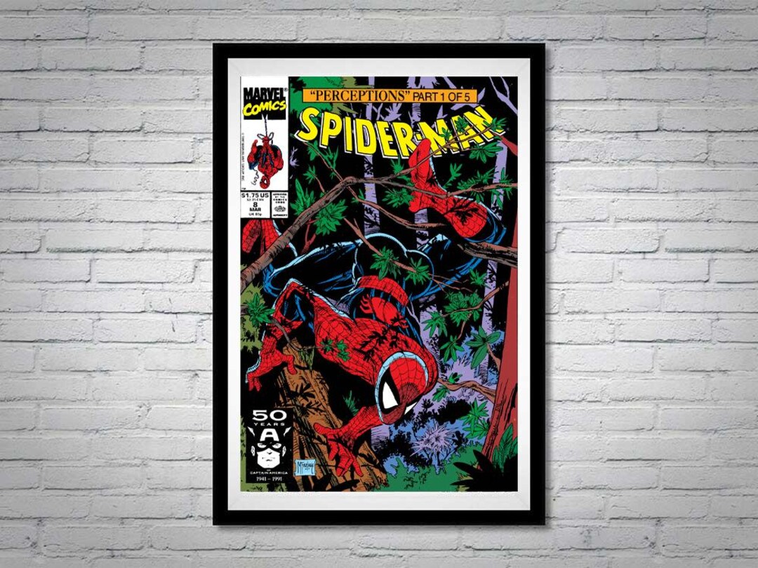 Spider-man Issue 8 Comic Book Poster Perceptions Trees - Etsy