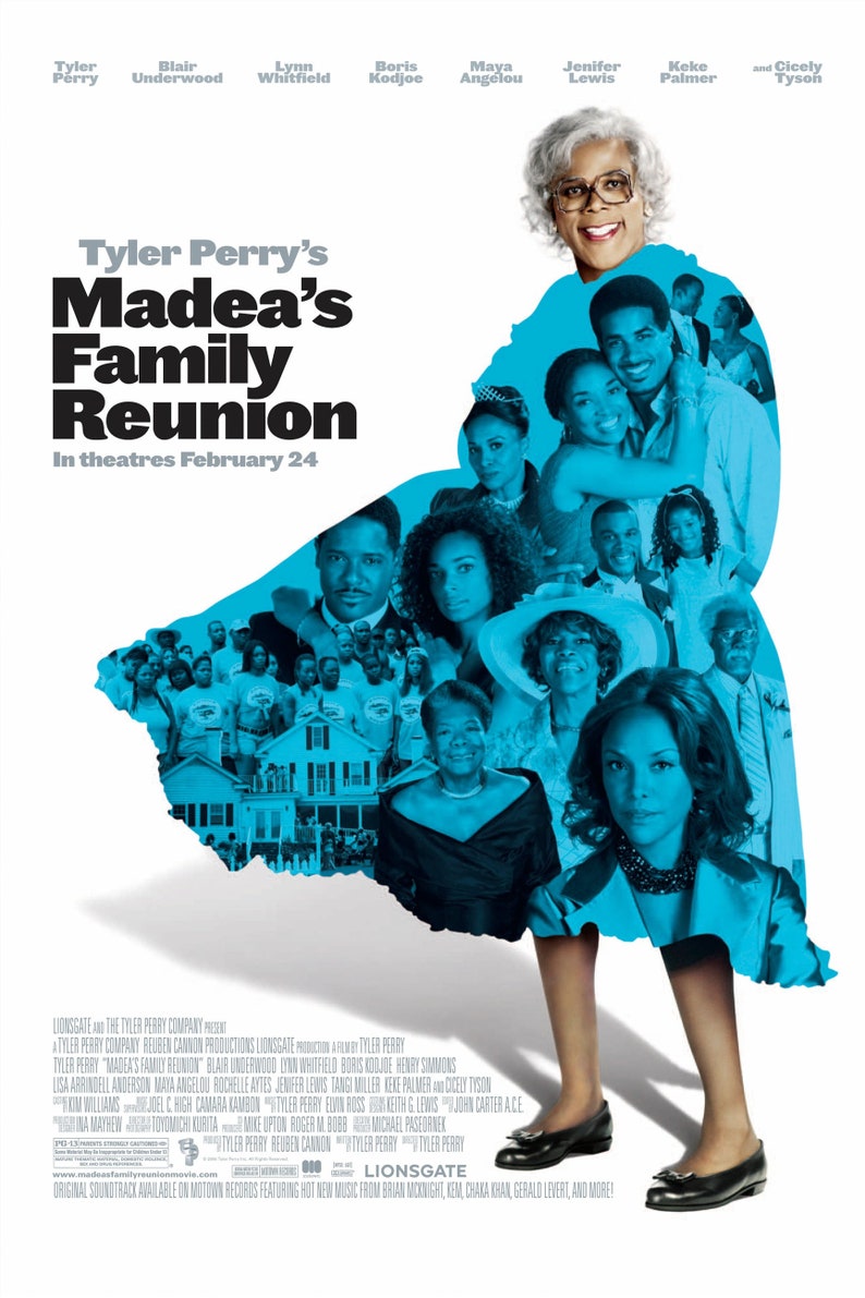 Madea's Family Reunion Movie Poster Tyler Perry - Etsy