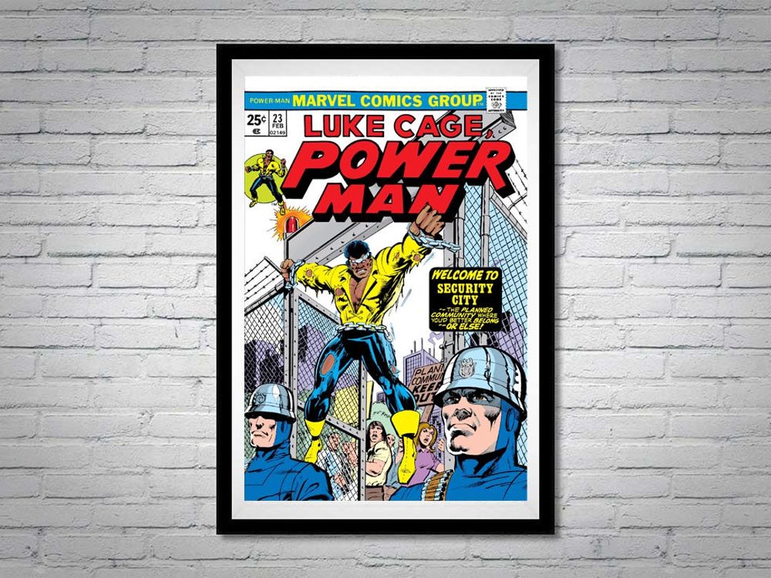 Luke Cage Power Man Issue 23 Comic Book Poster Security City - Etsy