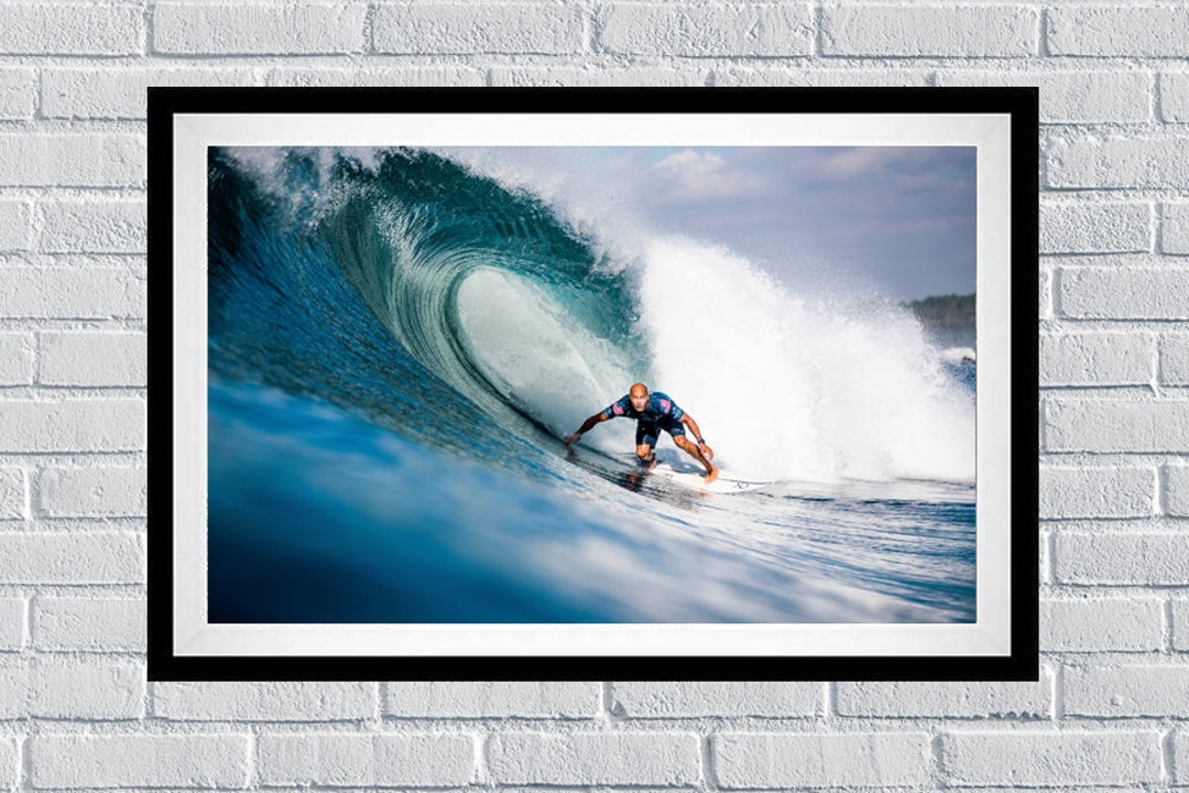 Kelly Slater Surfing a Wave Poster - Etsy