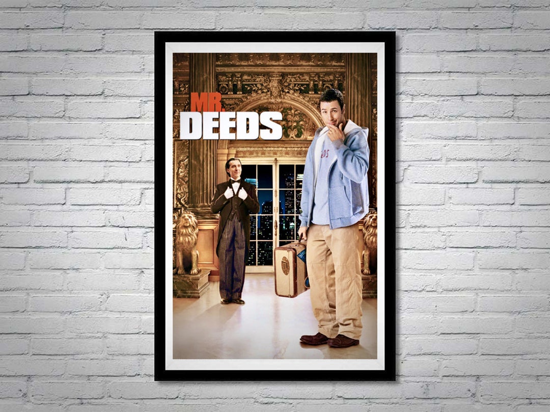Mr. Deeds Movie Poster Adam Sandler Winona Ryder Comedy - Etsy
