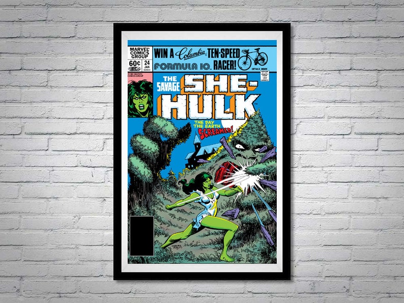 The Savage She-hulk Issue 24 Comic Book Poster the Day the Earth ...