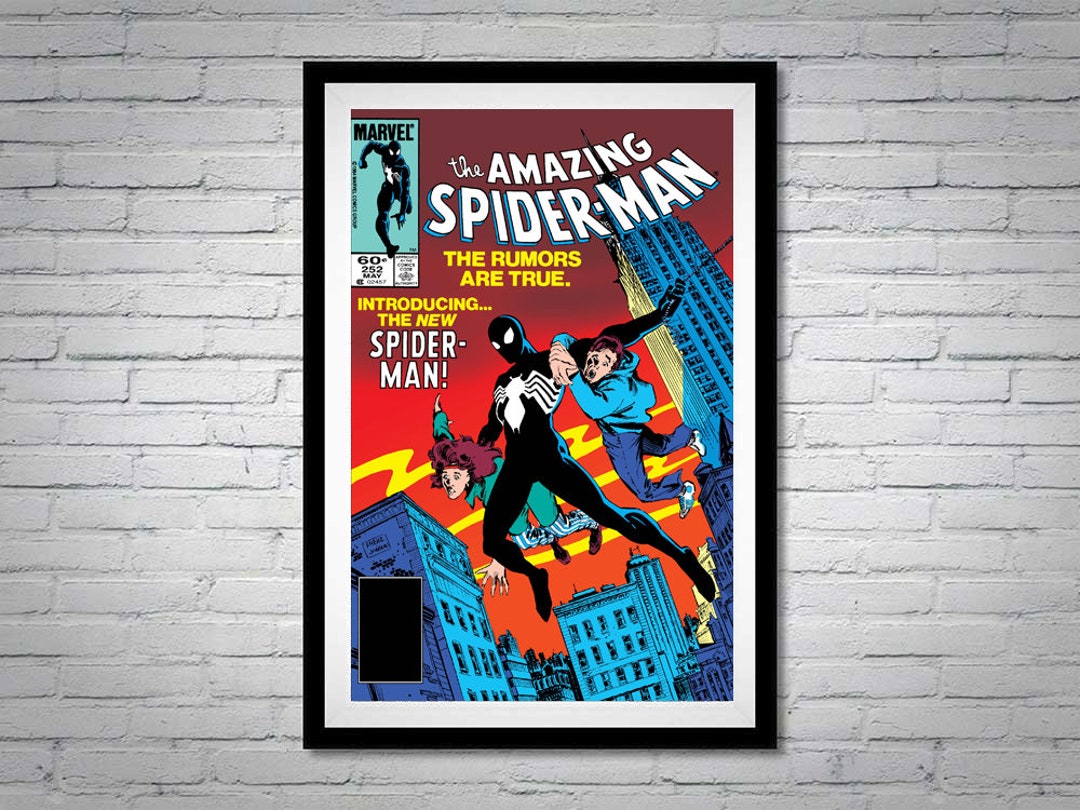 The Amazing Spider-man Issue 252 Black Suit Comic Book Poster - Etsy