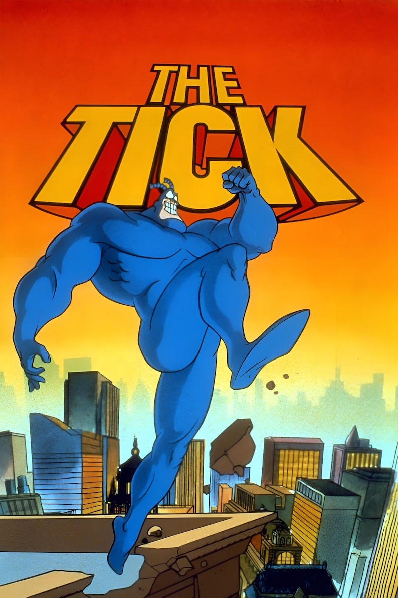 The Tick Superhero Cartoon TV Series Poster - Etsy