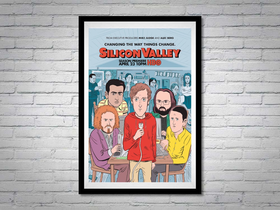 Silicon Valley Cartoon Series Poster Richard Hendricks Jared Dunn ...