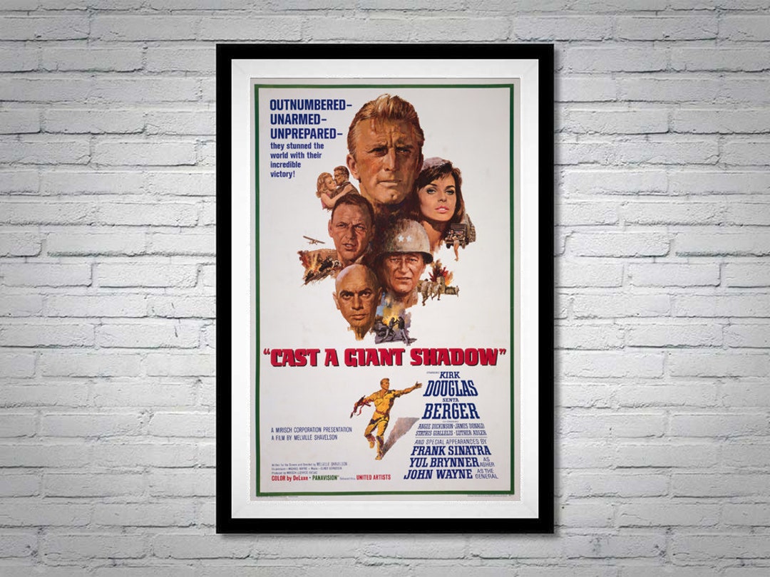 Cast a Giant Shadow Movie Poster Kirk Douglas - Etsy