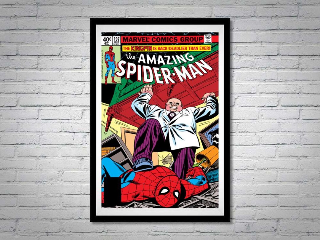 The Amazing Spider-man Issue 197 Comic Book Poster Kingpin Desk Slam - Etsy