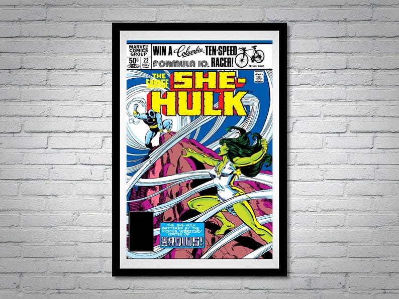 The Savage She-hulk Issue 22 Comic Book Poster Radius - Etsy