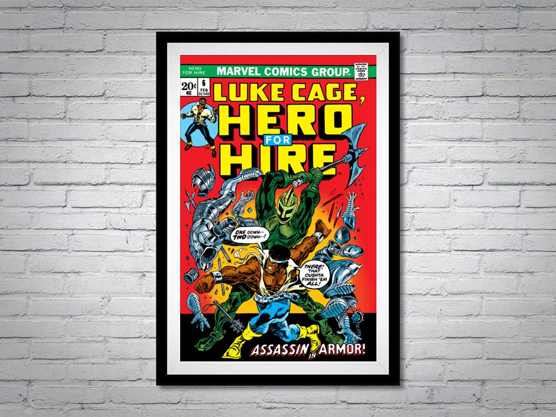 Luke Cage Hero for Hire Issue 6 Comic Book Poster Assassin in Armor - Etsy