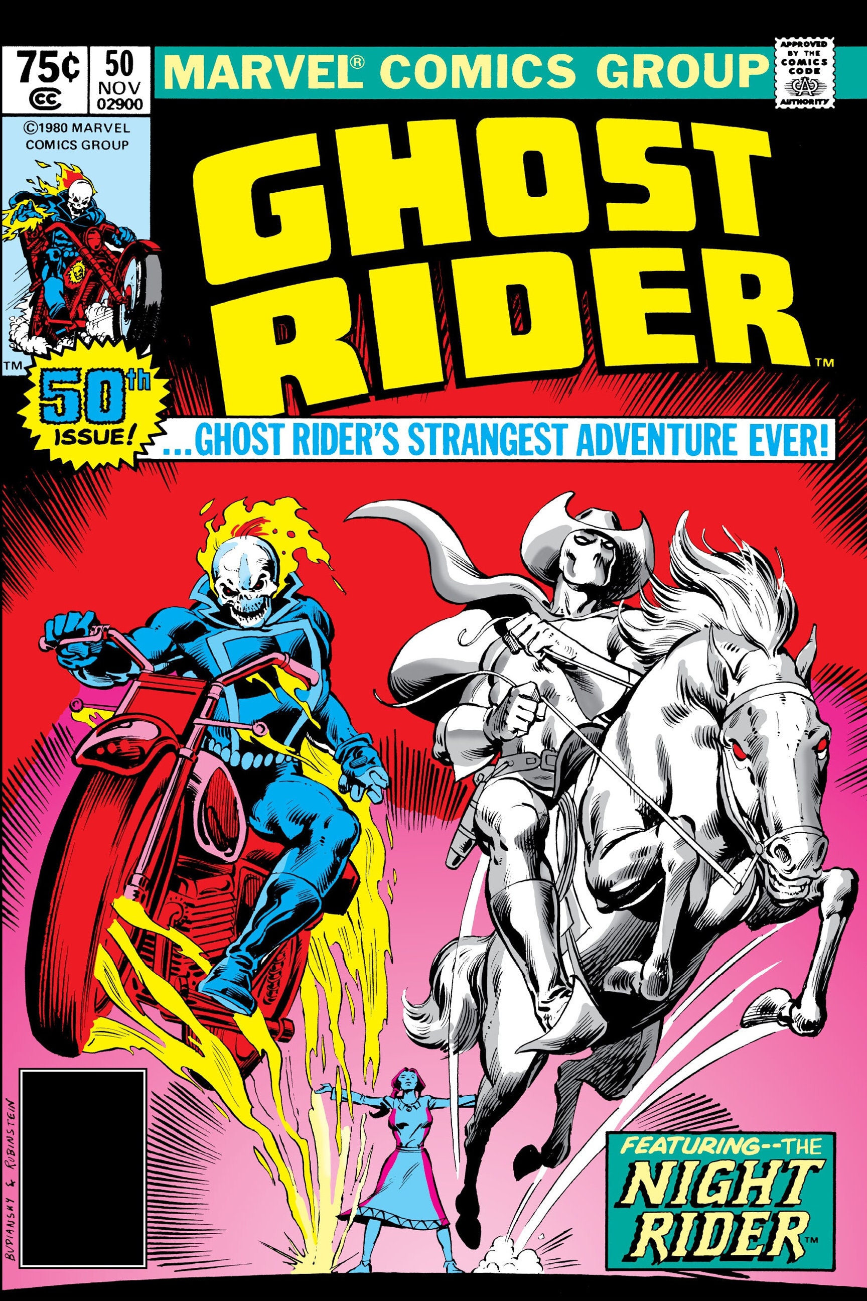 Ghost Rider Issue 50 Comic Book Poster Night Rider - Etsy