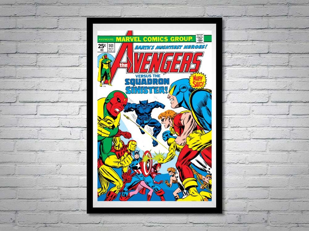 The Avengers Issue 141 Comic Book Poster Squadron Sinister - Etsy