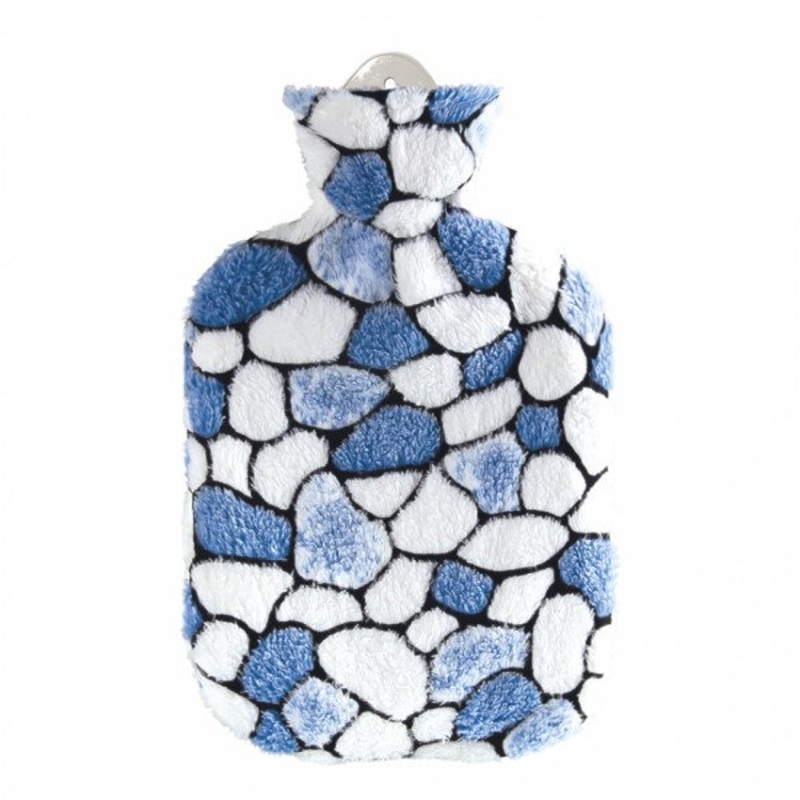 Sanger 2.0 Liter Hot Water Bottle With Stone White/blue Plush Cover ...