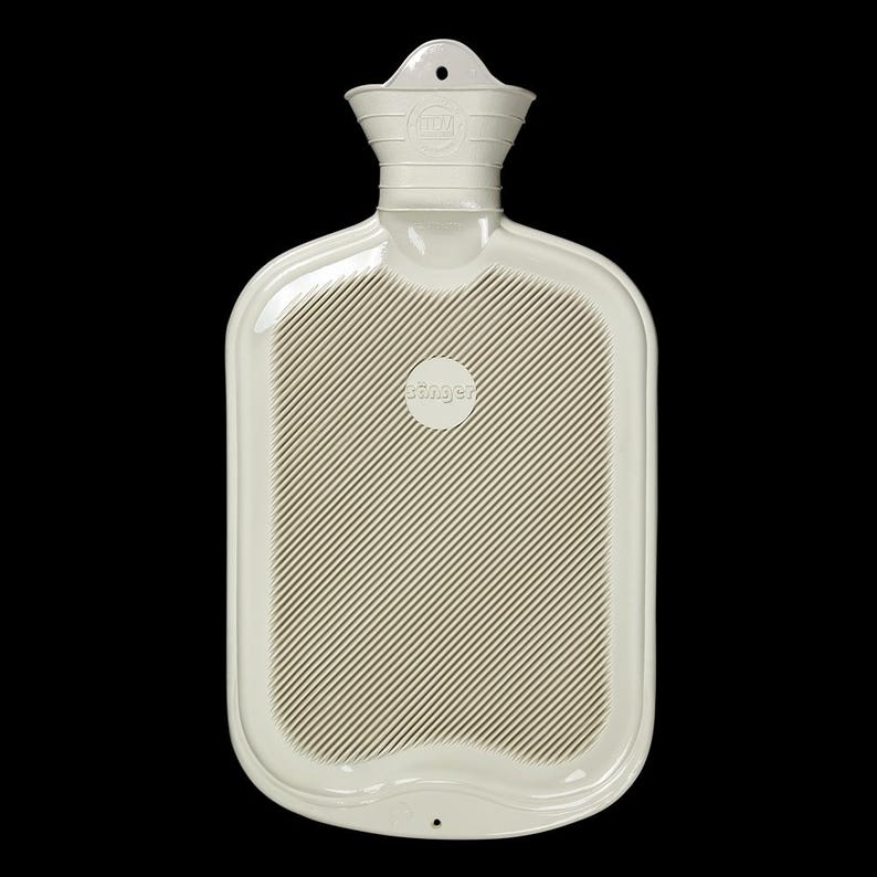 Sänger Rubber Hot Water Bottle - Made in Germany - 2 Litres (white) - Etsy