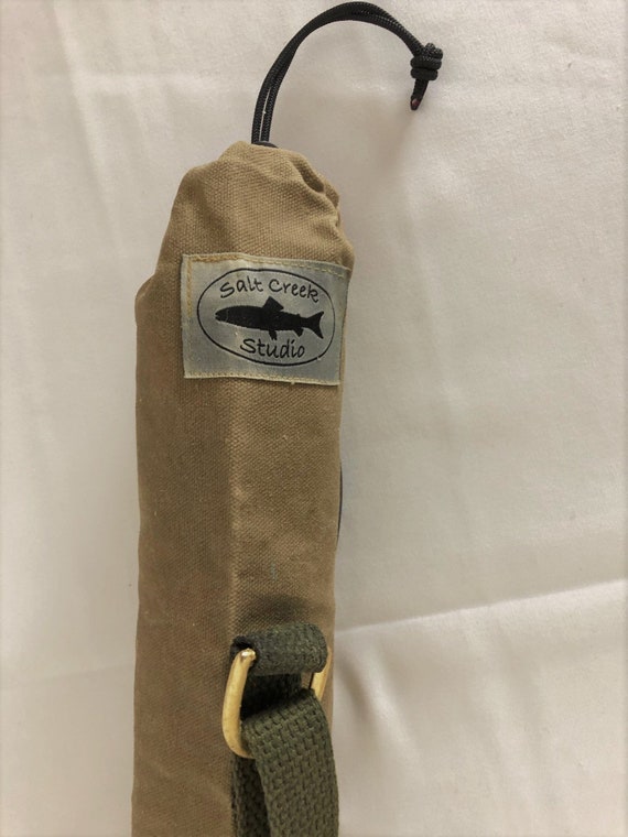 Waxed Canvas Fly Rod Tube Travel Bag | Etsy