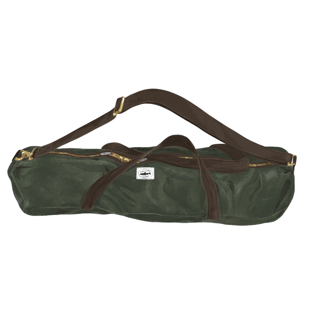 Fly Rod Tube Travel Duffle- Waxed Canvas - Etsy