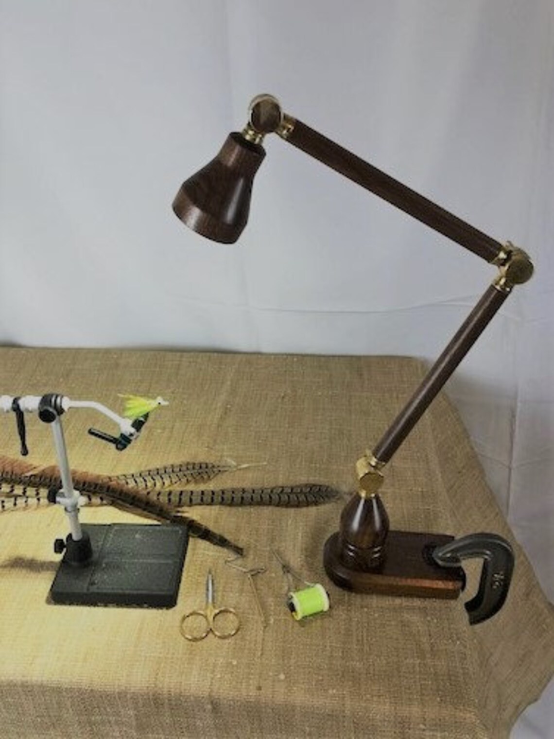 LED Fly Tying Light/lamp C Clamp Base - Etsy