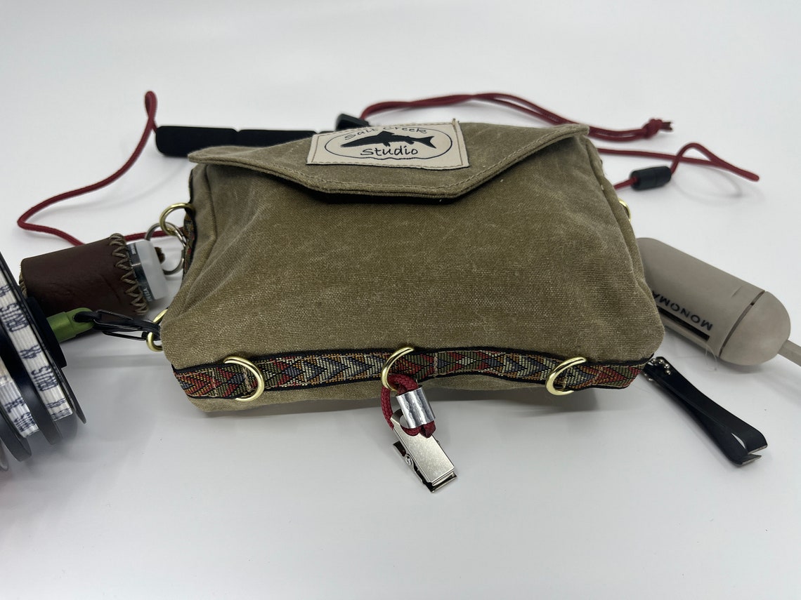 Fly Box Satchel/lanyard - Waxed Canvas - Etsy