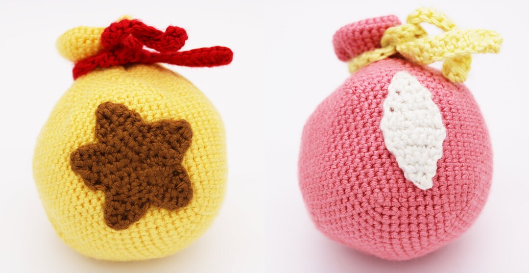 ACNH Inspired Bells and Poki Dice Bags - Hand Crocheted Trinket or Gift ...