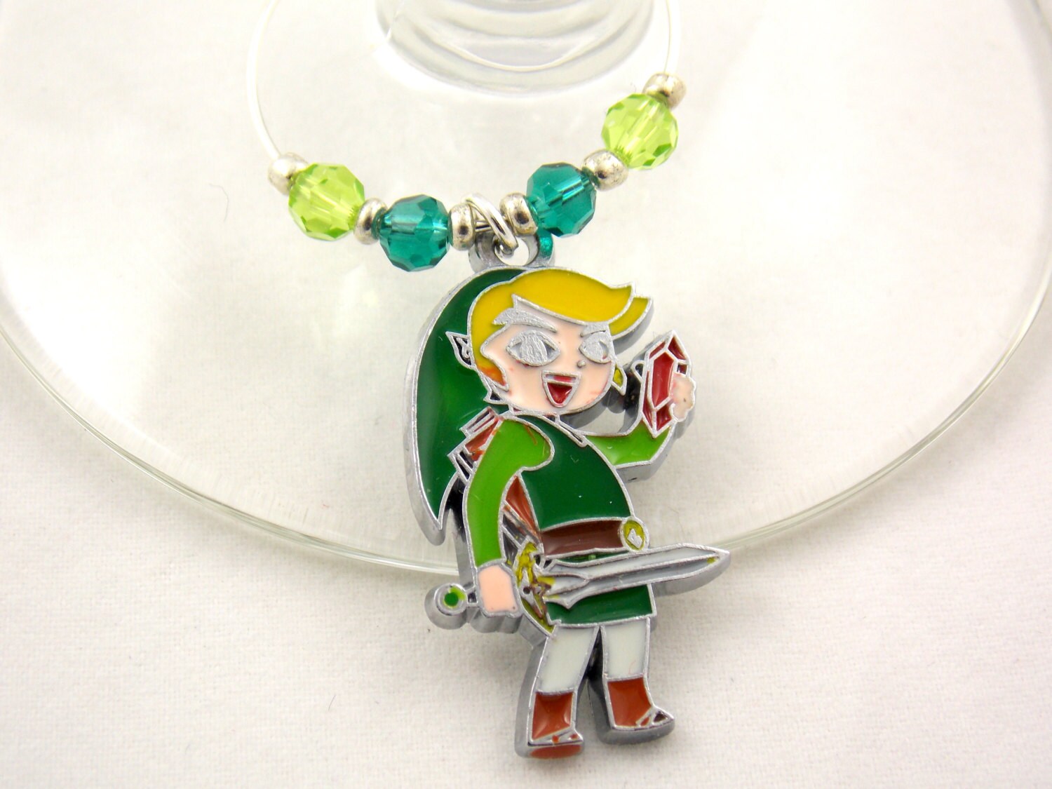 Legend of Zelda Inspired 4 Swords Handmade Wine Charms Set of 5 ...